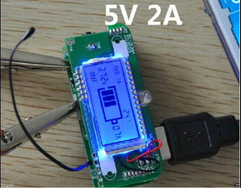 New LCD 5V 2A DC DC 3V to 5V Step up Voltage converter Module DIY for ...
