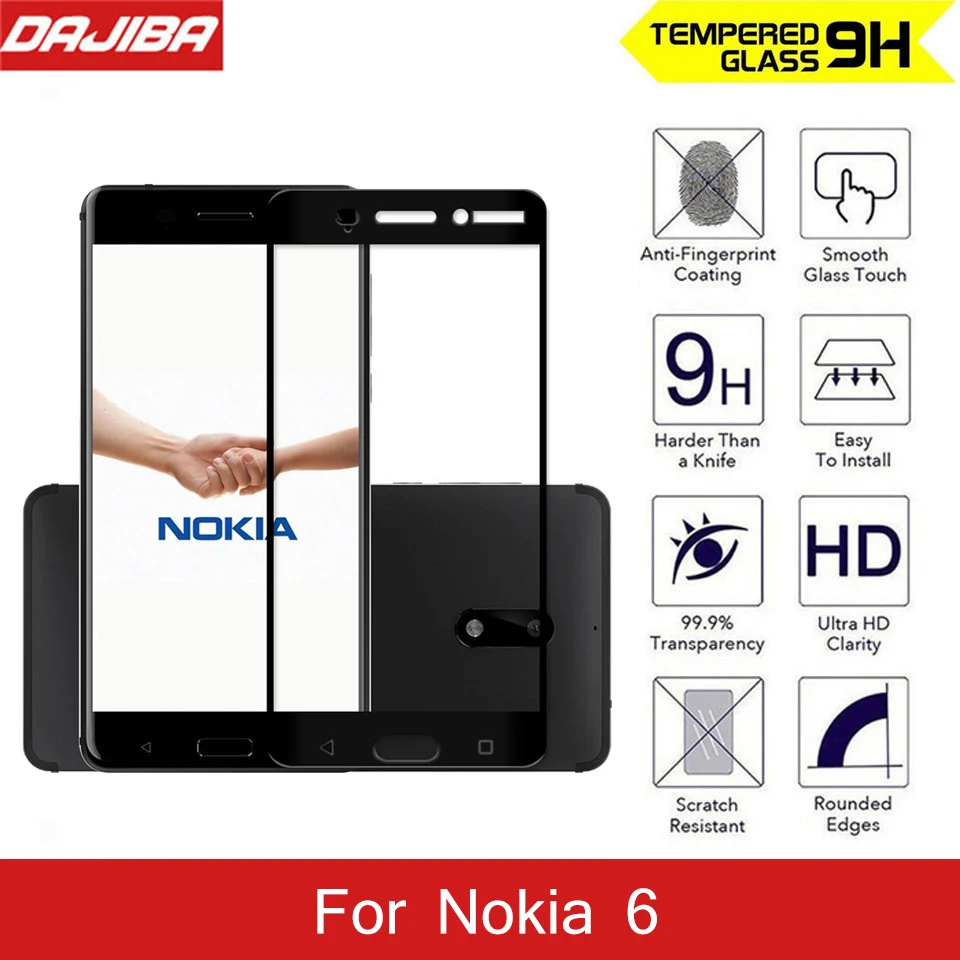 2 5d 9h Tempered Glass For Microsoft Nokia 6 Scratch Proof Clear Screen