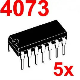 (5 pçs/lote) 4073 CMOS Logic IC, Pacote DIP.|ic cmos|ic logicic dip ...