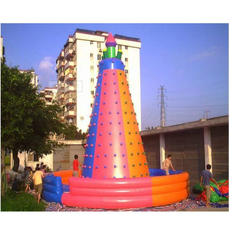 Colorful Inflatable Climber / Durable Inflatable Rock Climbing Wall-in ...