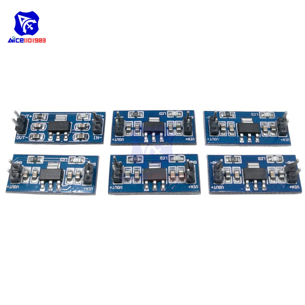 5pcs/lot Smd Ams1117 Dc-dc Step Down Buck Converter Power Supply Module ...