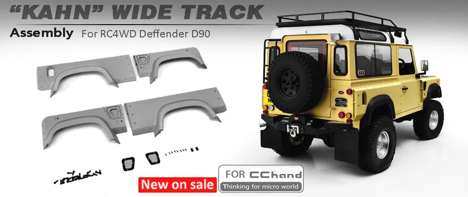 wide body Wheel archkit RC car toy for CChand RC4WD 1/10 D90 rc toy car ...