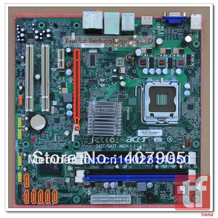 Motherboard for Acer M3800 G45T G43T AM3 PC-in Motherboards from ...
