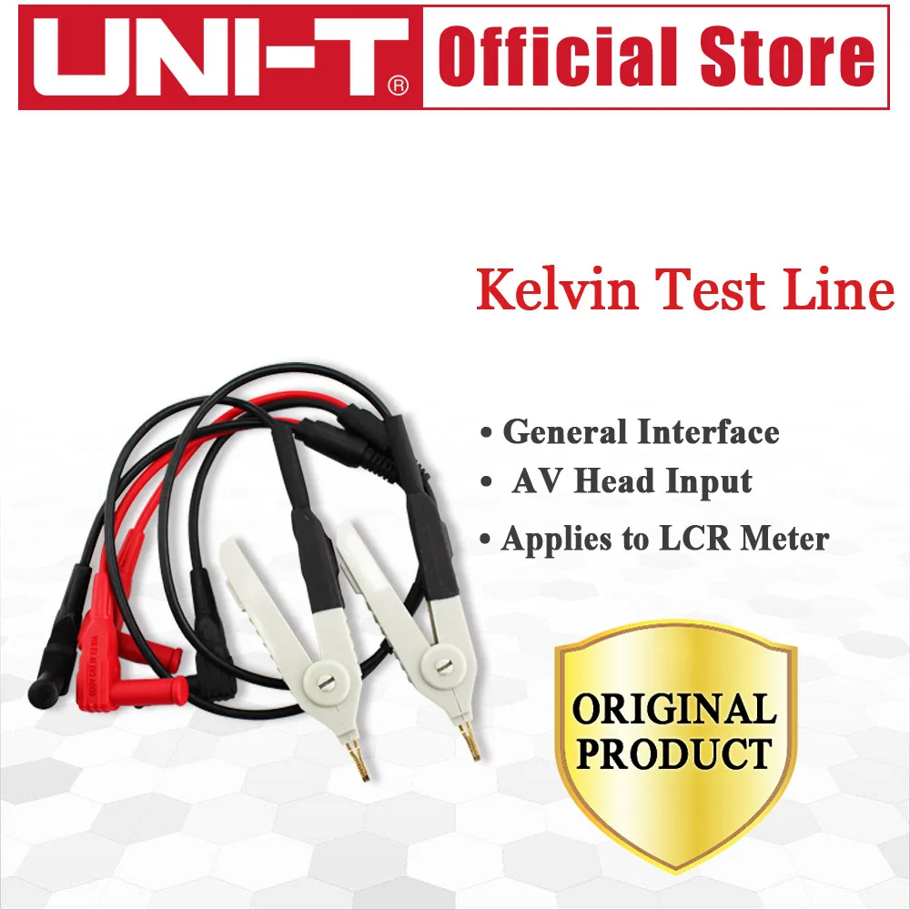 UNI T Parts Kelvin Test Leads Probes Clip LCR Meter Wire Cable Applies ...