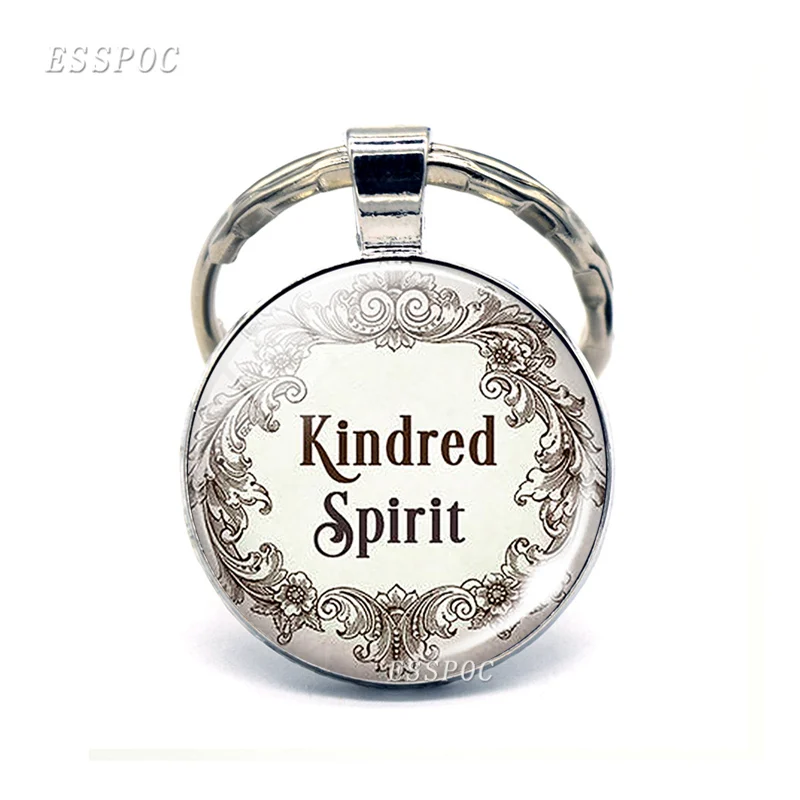 Kindred Spirit, Anne of Green Gables Quote keychain, Friendship Jewelry ...