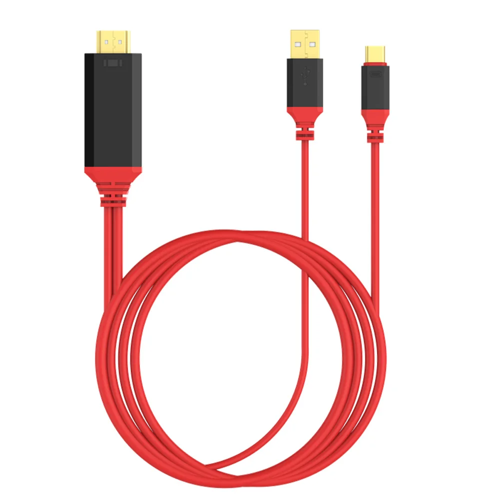 Купить 2 м 4 к * 2 к тип USB-с высокой четкости для тв HDMI и AV кабель ...