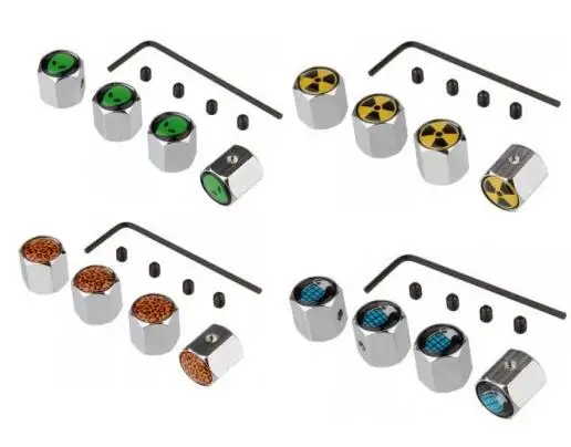 Anti theft Lock Wheel Tire Tyre Valve Stem Air Cap Cover Car Tire valve ...