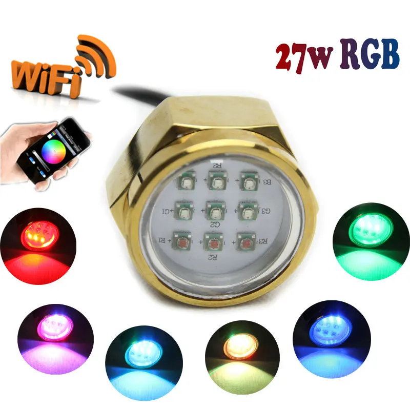 Wasserdichte 12 V 24 V 27 Watt Boot Led licht ablassschraube 9 LED Boot ...