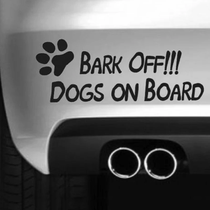 Barking-Dog-Fun-Car-Bumper-Drift-Car-Vinyl-Decal-Graphics-Laptop ...