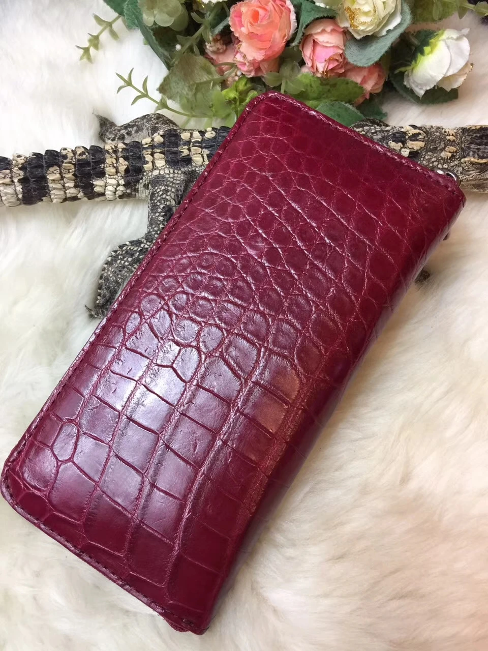 100-genuine-crocodile-leather-long-size-women-wallet-purss-zipper ...