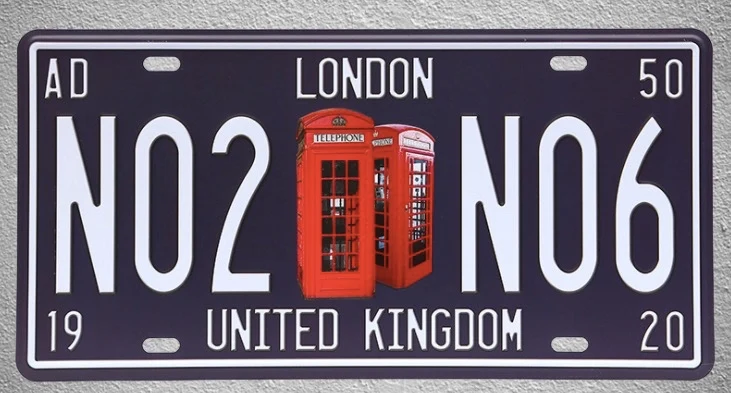 1 pc London United Kingdom Britain Car license Tin Plates Signs wall ...