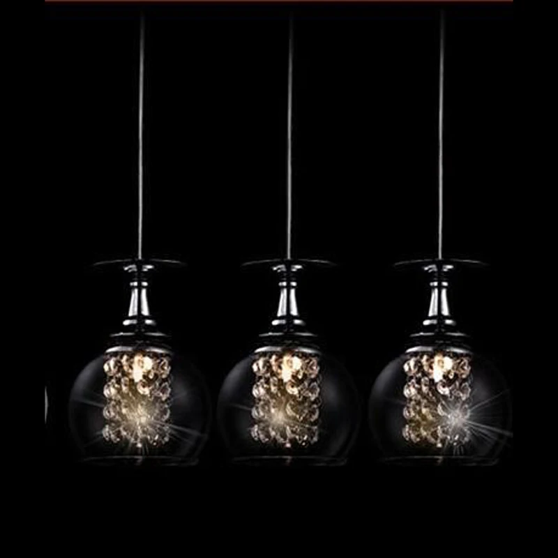 Buy 13 Heads Lamps Modern Crystal Glass Clear Wineglass Wine Glass Pendant