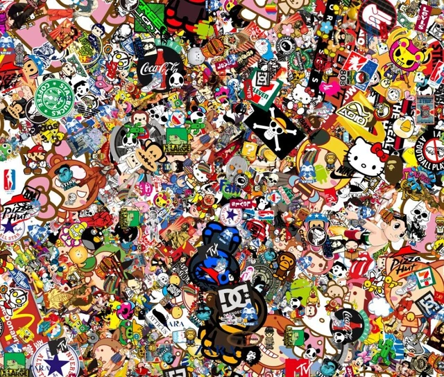 Hellaflush Sticker Wallpaper