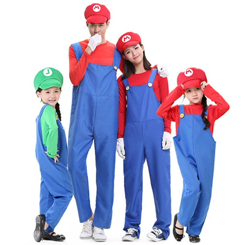 Halloween Party Family Matching Outfits Super Mario Bros Cosplay ...