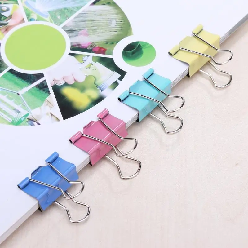 Aliexpress.com : Buy 60PCS/lot 15mm Long Strip Binder Clips Solid ...