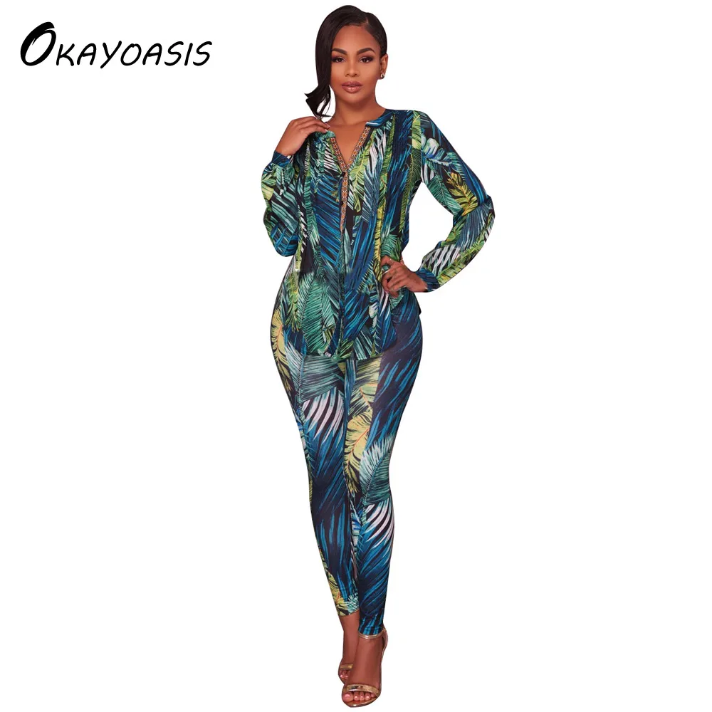 Okayoasis Free Shipping Hot Fashion Design Sexy 2 Pieces Women Sets ...