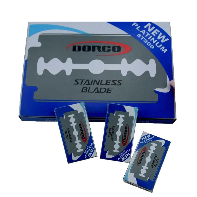 Cuchillas de acero inoxidable ST300 para hombre, afeitadora de doble ...