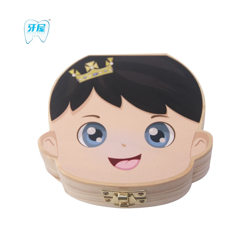 Wood Teeth Box For Children Collect And Record Milk Teeth Lanugo Hair ...
