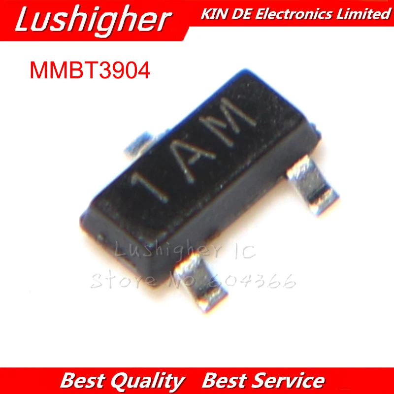 100pcs Mmbt3904 2n3904 Sot23 3904 Smd Sot-23 Sot23-3 1am Transistor New ...