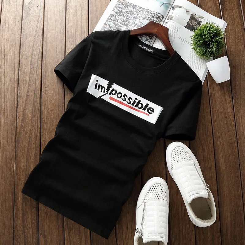 2017 Hot Sell Summer O Neck Cotton Men T Shirt Hip Hop Tees Fashion ...