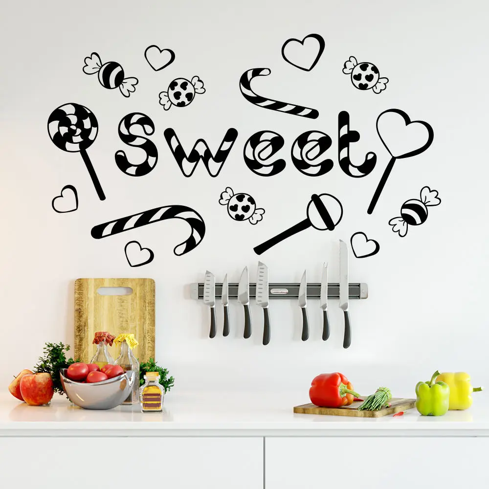Swet Candy Decal Interior Personalization Customized Name Kitchen Decor ...