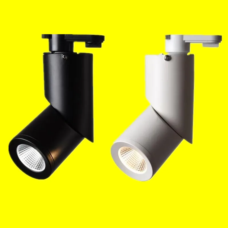 Degree Rotation Ac110 240v Cree 15w Dimmable Cob Led Track Spotlight Tracking Rail Lighting For