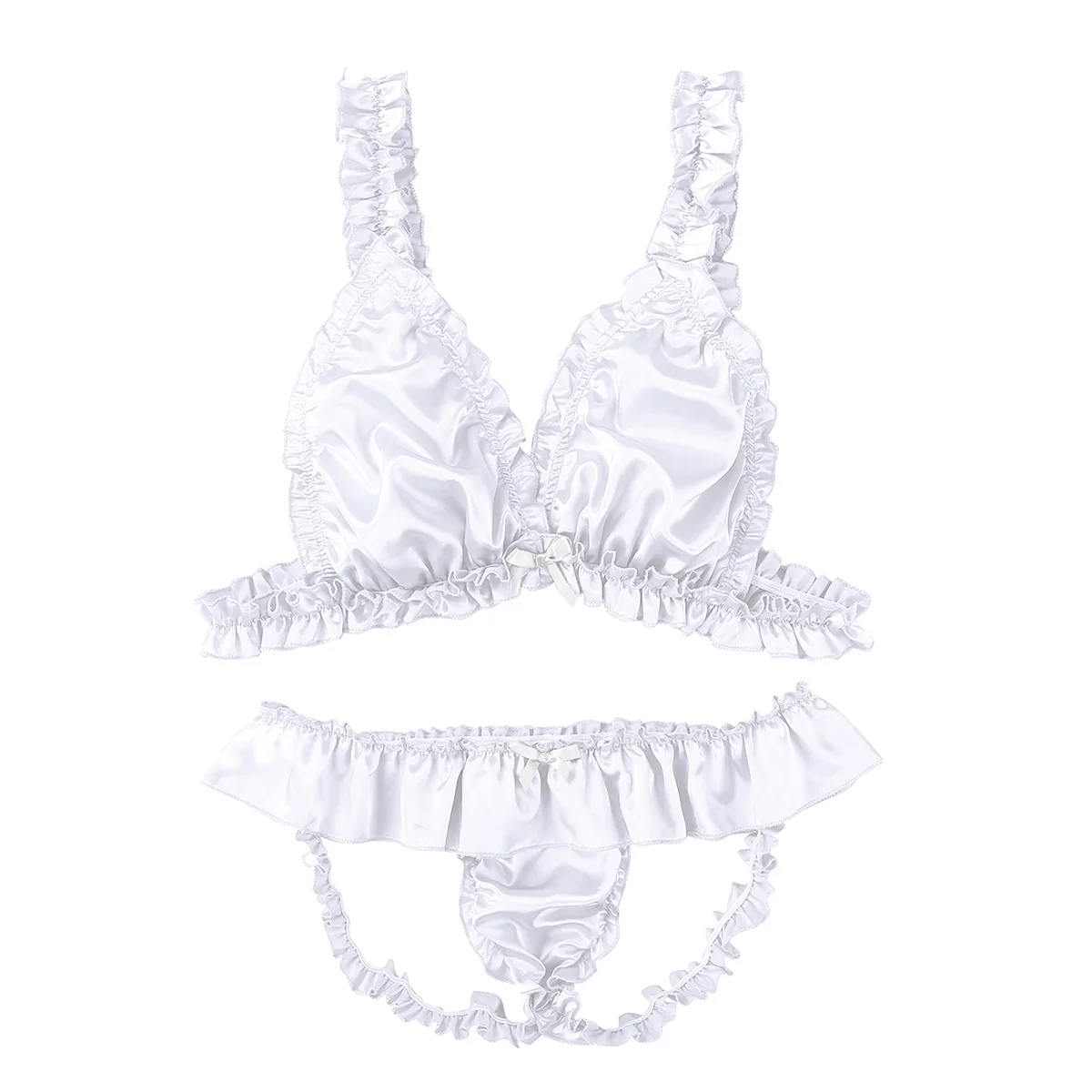 Tiaobug Men Crossdressing Sissy Sexy Lingerie Set Gay Underwear Men Bra ...