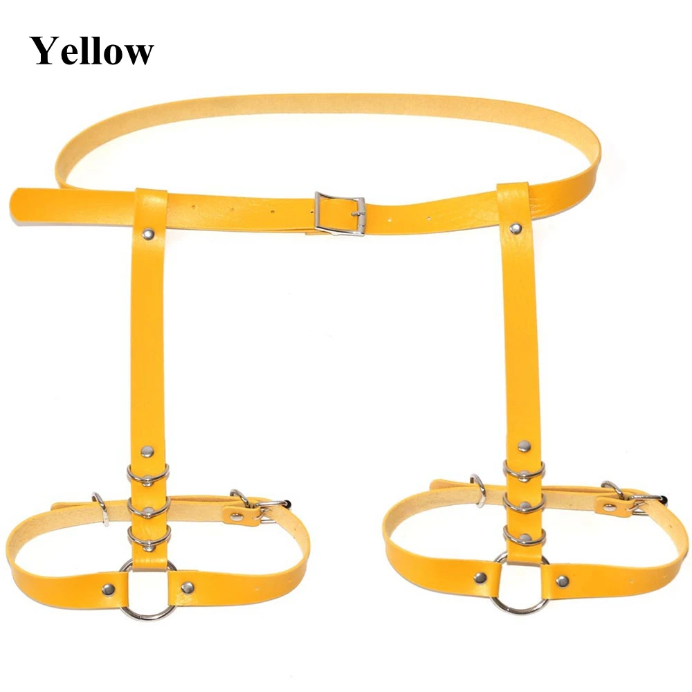 구매 섹시한 여성 Pu 가죽 허리 다리 허벅지 멜빵 가터 벨트 스트랩 바디 다리 링 벨트 고딕 양식의 스트랩 허리 허벅지 멜빵