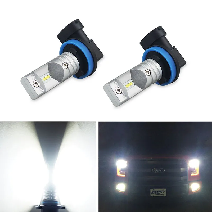 2pcs Canbus LED H11 H8 H9 5202 H16 H10 Bulbs Fog Lights DRL Lamp For ...