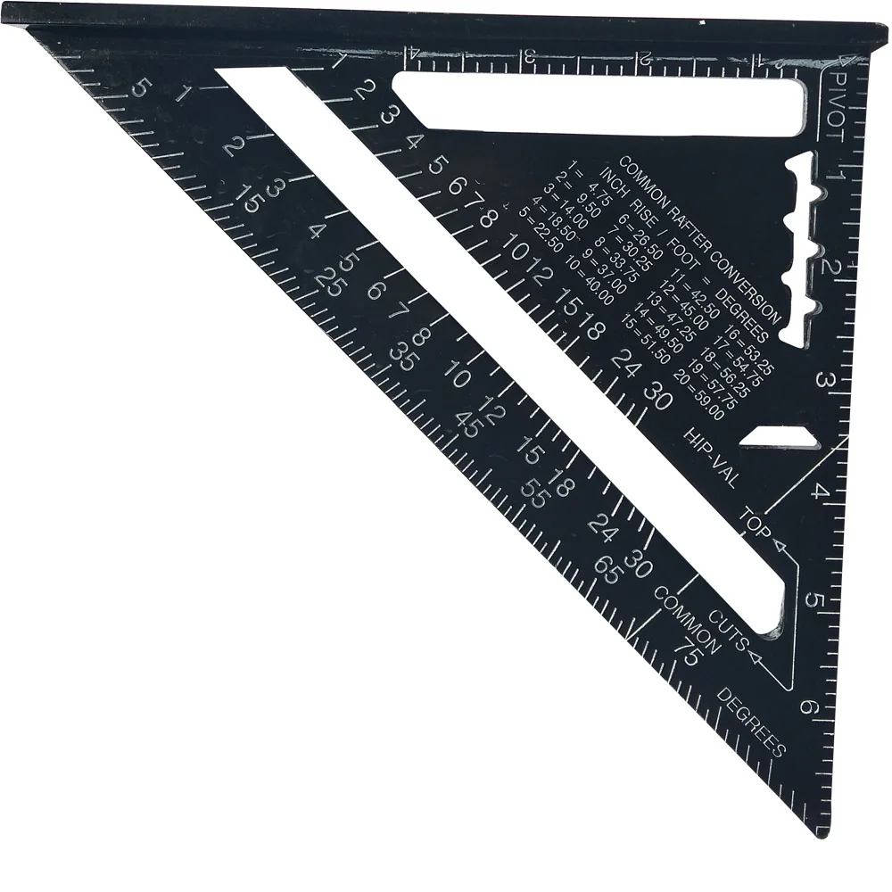 Triangle Woodwork Ruler Square Tool Aluminum Alloy Square Layout ...