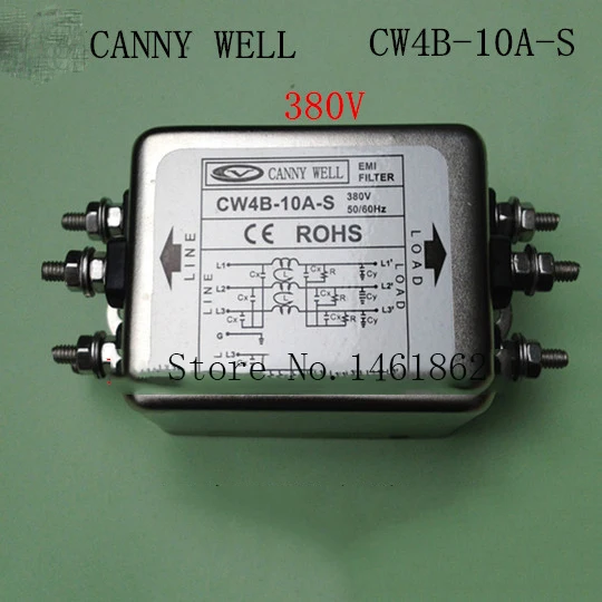 CW4B 10A S 380V 10A power filter power supply filter purifier , three phase three wire ...