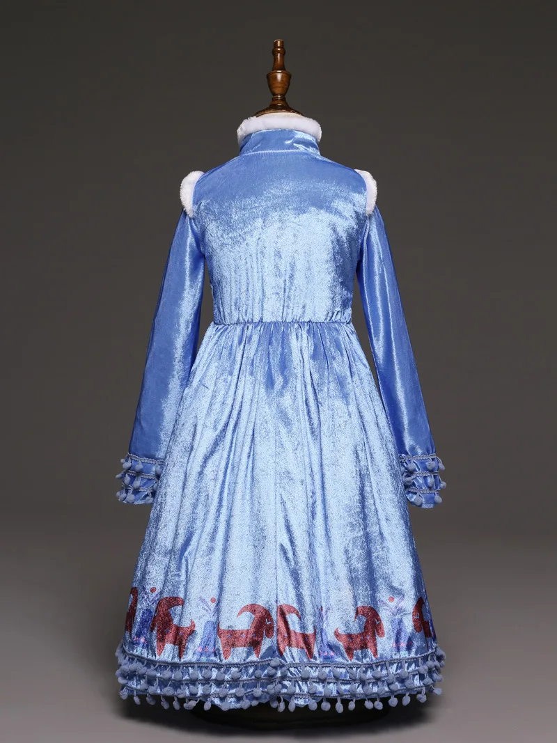 Girls Elsa Dress New Snow Queen Costumes For Kids Cosplay Dresses ...