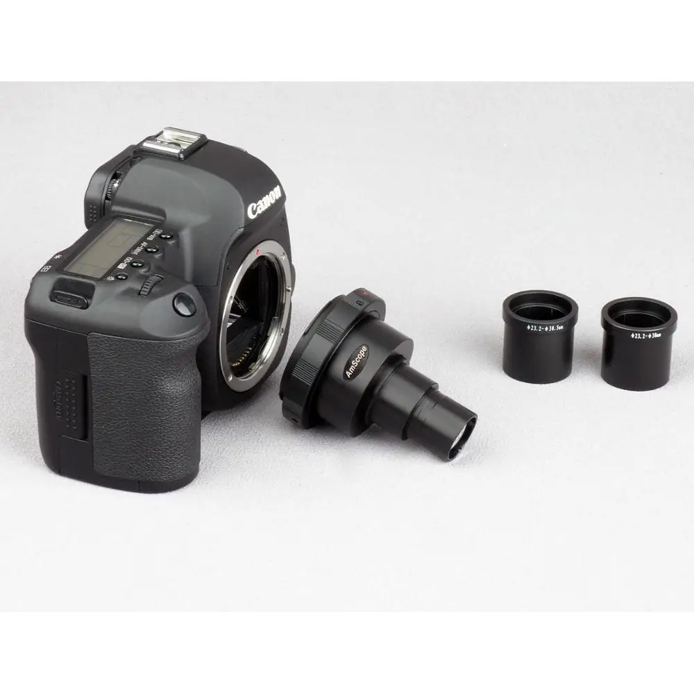 AmScope-C-mera-Adaptador-para-Microsc-pios-Canon-e-Nikon-SLR-e-DSLR-CA ...
