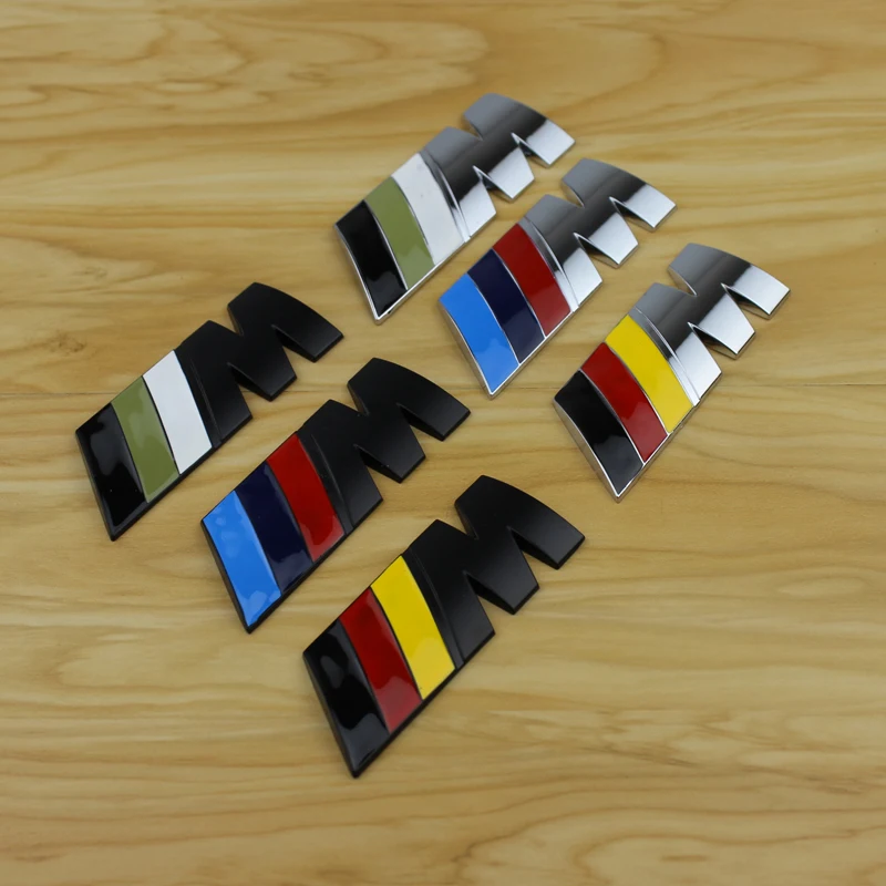 10X M power Motorsport Metal Logo Car Sticker Rear Trunk Emblem Grill ...