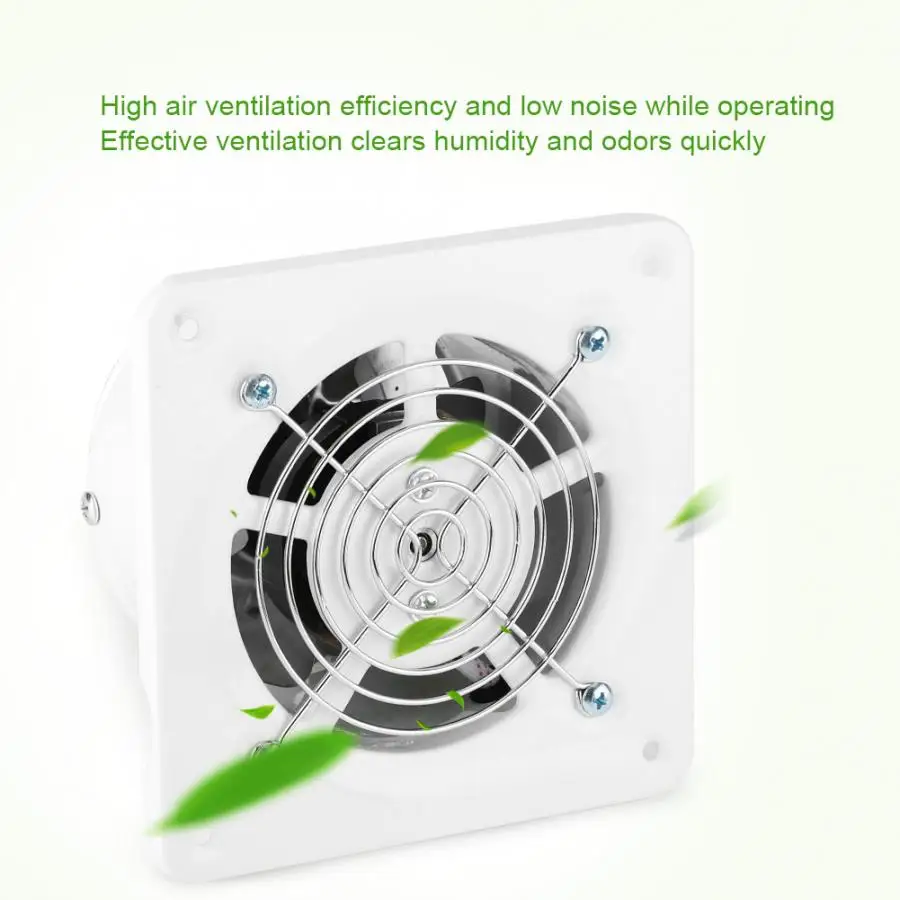 4 Inch 25w 220v Exhaust Fan Low Noise Wall Mounted Exhaust Fan Home ...