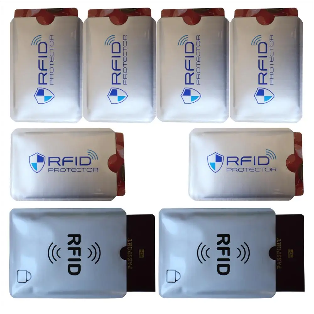 8-PCS-RFID-ID-Card-Protector-Sleeve-Aluminum-RFID-Blocking-Passport ...