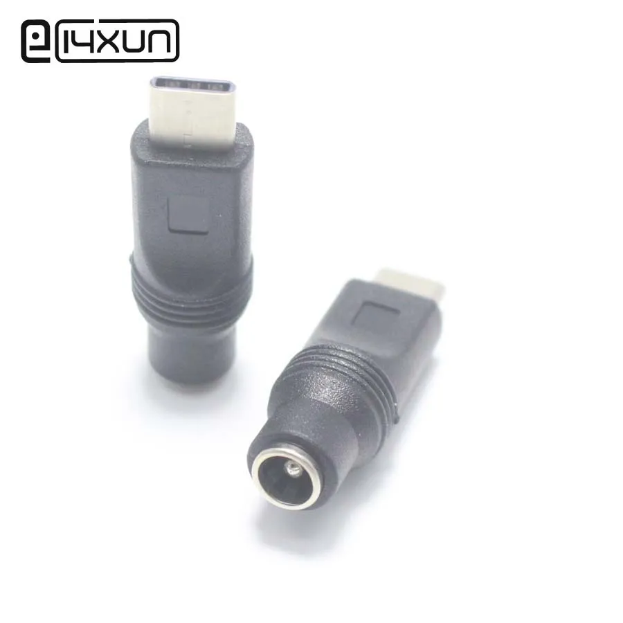 1pcs 5.5 X 2.1 Mm Female Jack To Type-c Usb 3.1 Male Plug Dc Power ...
