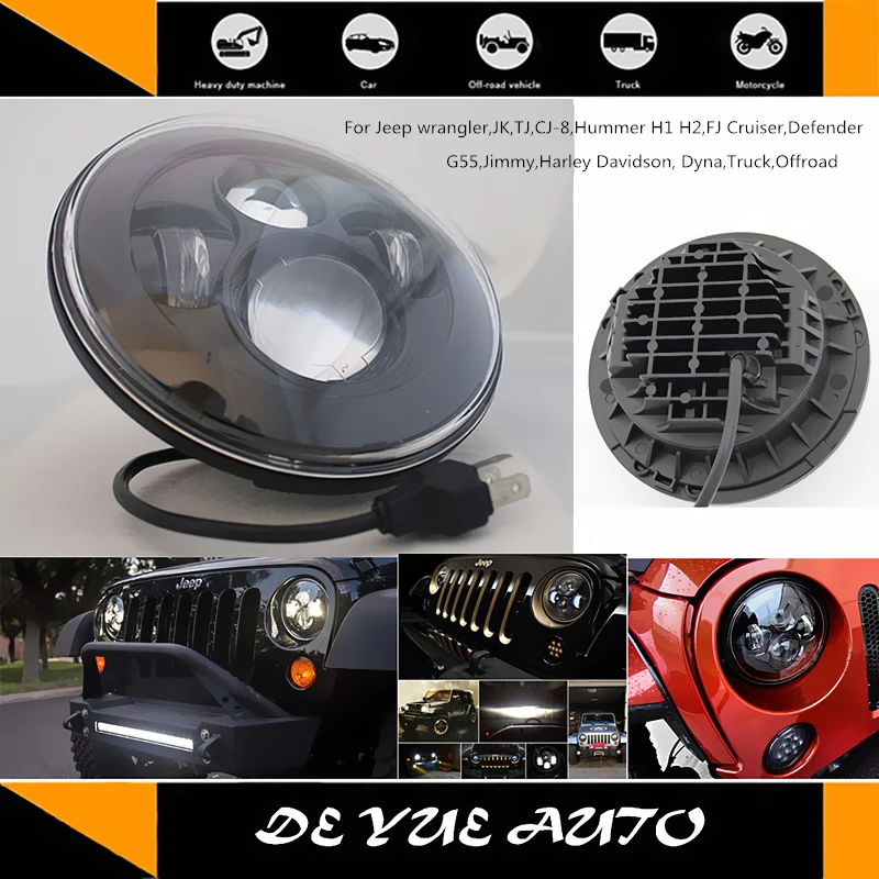 Hot selling FJ Cruiser 7" round Hi low Beam LED headlight 7 inch ...