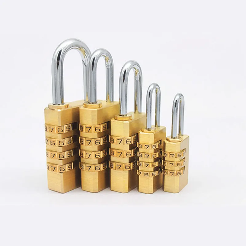 Brass Code Lock Big padlock Outdoor Iron gate Warehouse door Anti rust ...