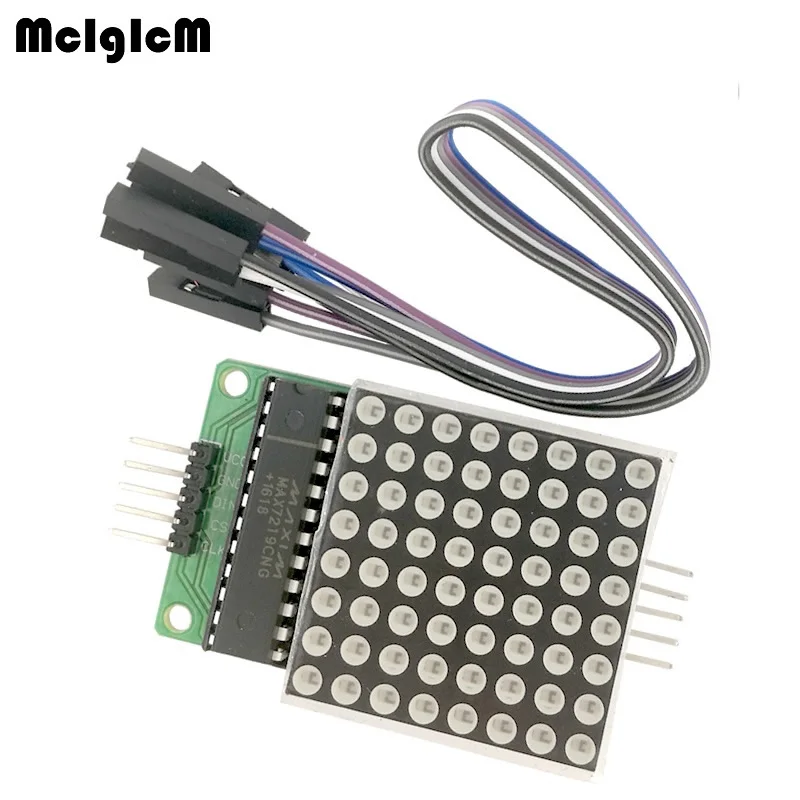 Mcigicm 2 Sets Max7219 Dot Led Matrix Module Mcu Led Display Control Module Kit In Integrated 