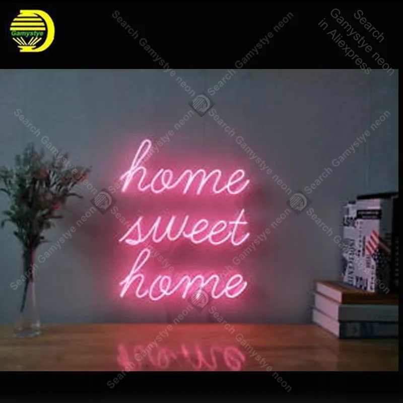 Home-Sweet-Home-Neon-Sign-Glass-Tube-Handmade-neon-light-Sign ...