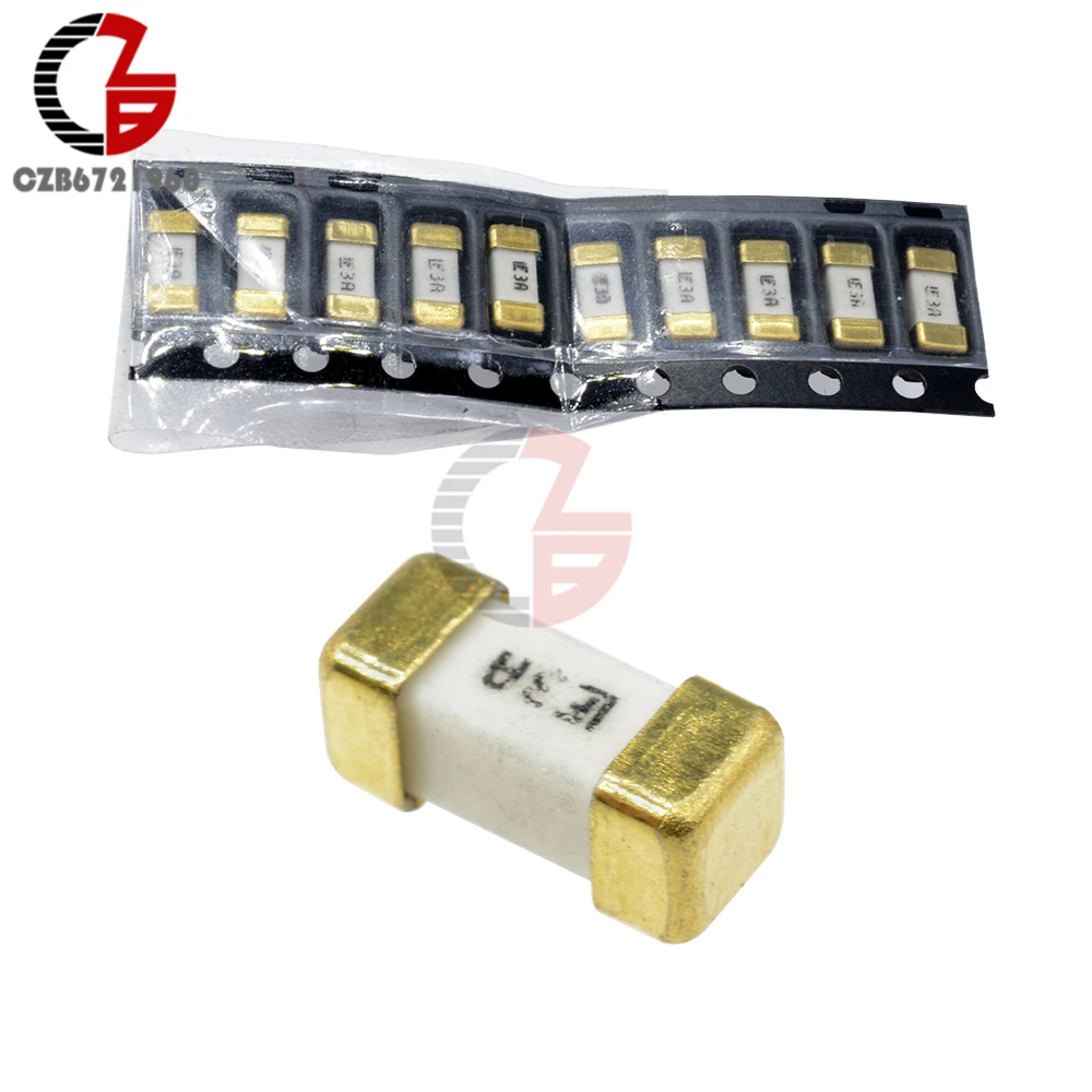 10PCS 1808 Littelfuse Fast Acting SMD SMT 3A 125V Surface Mount Fuse ...
