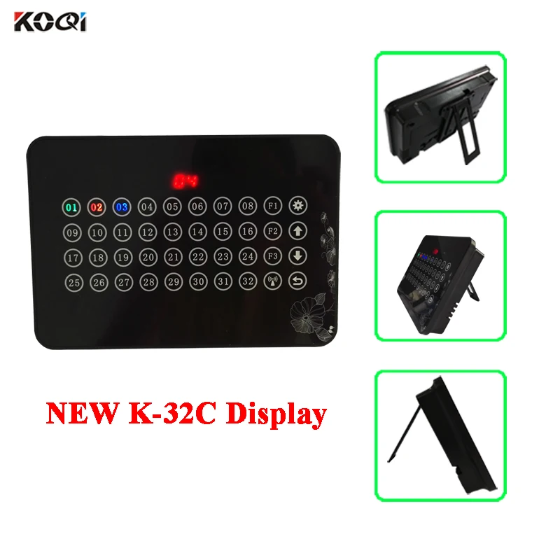 New-Model-Wireless-Display-Host-Receiver-Touch-Screen-Pager-Call-Waiter ...