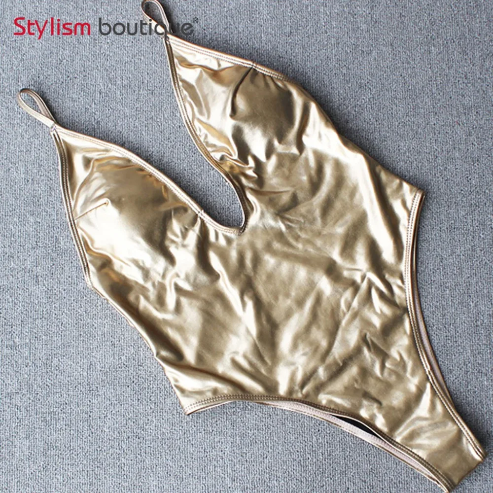 Sexy Bikini Set 2018 Swimwear Metallic Color 1 Piece Swimsuit Biquini ...