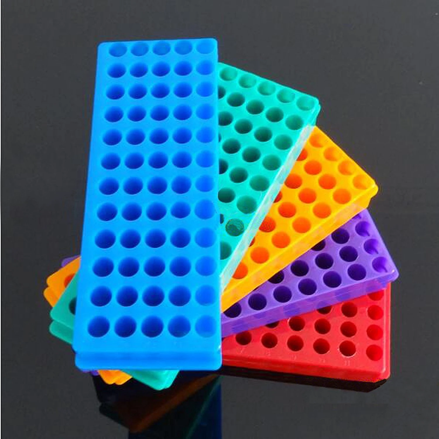 5pcs Tube Rack Double Panel 60 Positions Polypropylene Pcr For ...