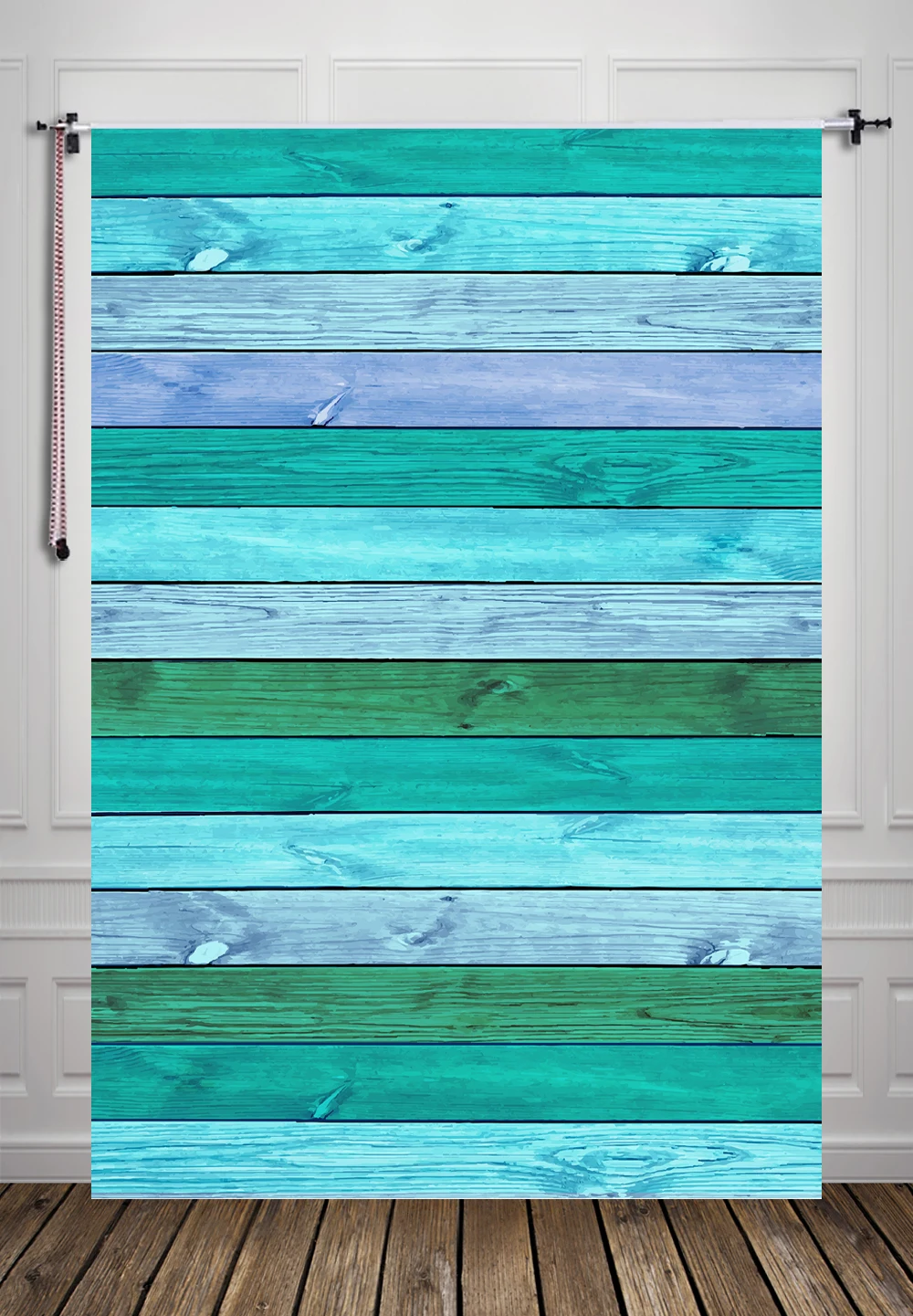 HUAYI Distressed Blue wood backdrop for photography rustic antique wood ...