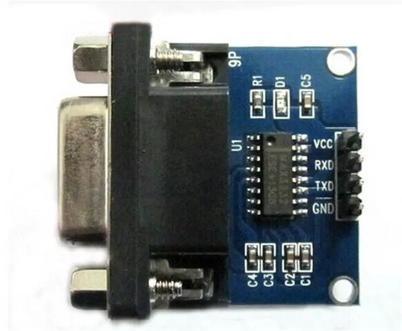 1pcs MAX3232 Porta Seriale RS232 a TTL Converter Module Connettore DB9 ...