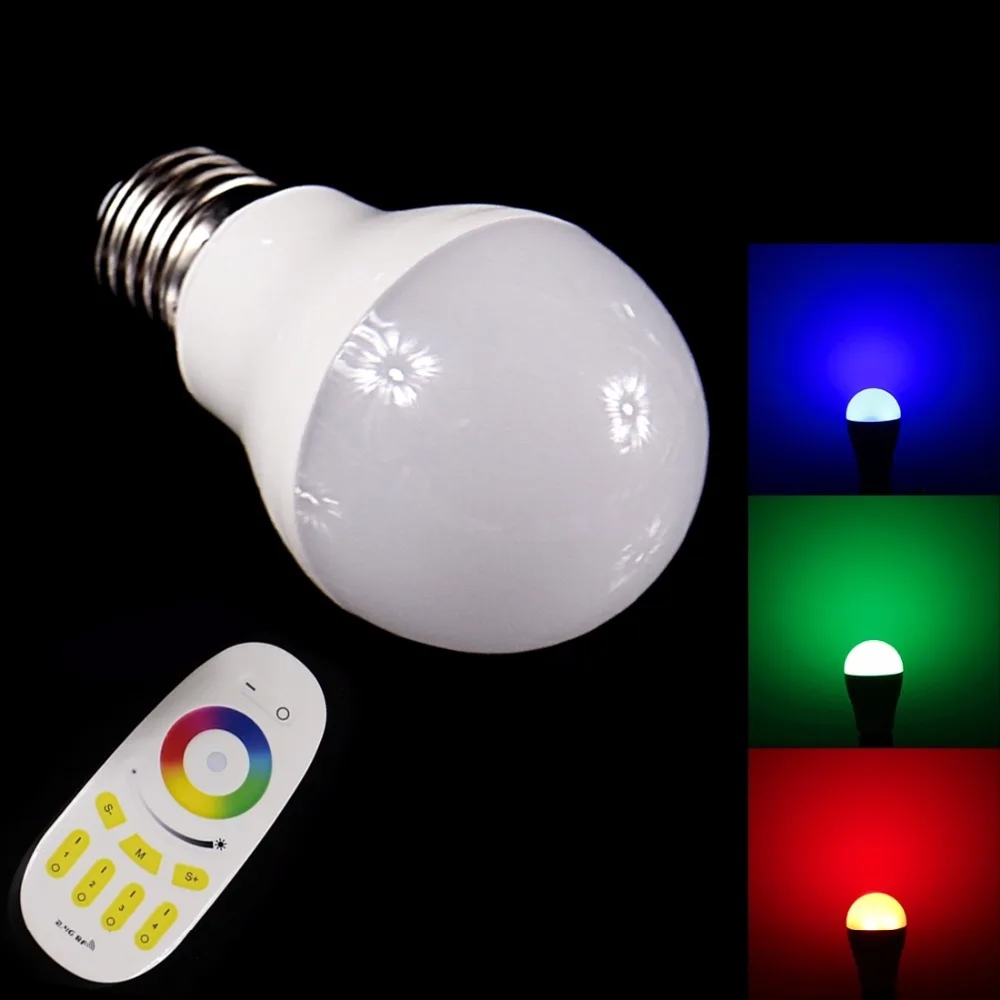 RGB LED Bulb Lamp E14 5W RGBW Change Color Spotlight With 2.4GHz Remote ...