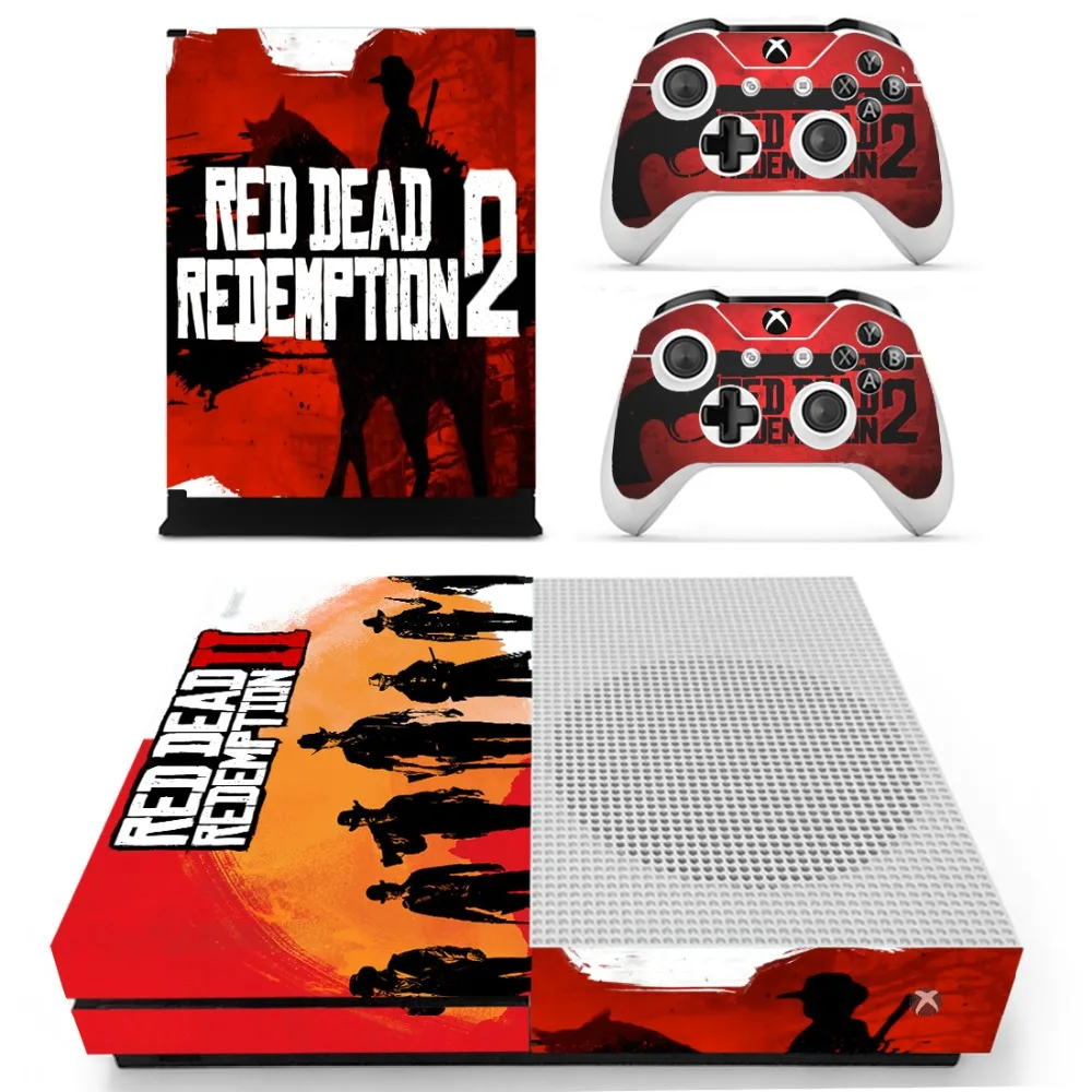 Red Dead Redemption 2 Skin Sticker for Xbox One S Console and ...