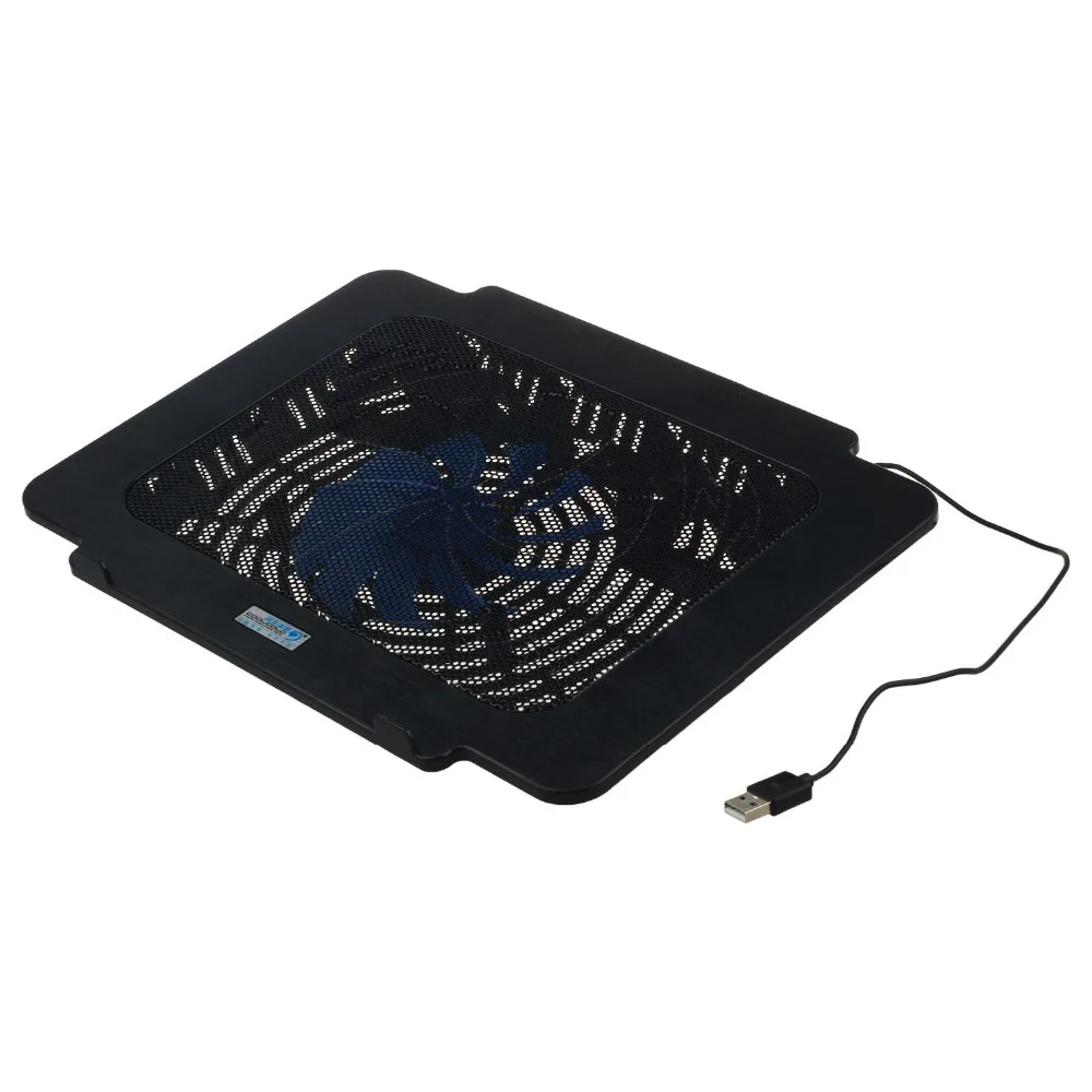 USB Super Ultra Thin Fan Laptop Cooling Pad Notebook Radiator black ...